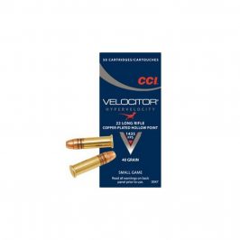 CCI 22 Velocitor Hypervelocity 22 LR CPHP 40 Gr 1435 fps Ammo Box of 50 ...