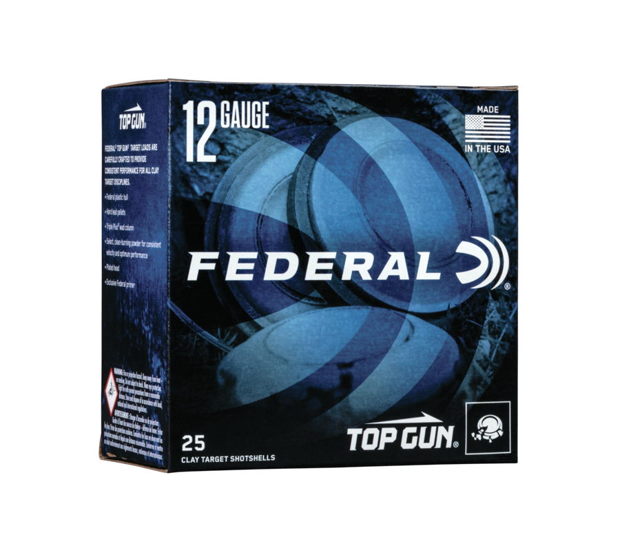 Federal Top Gun Target Loads 12 Ga, 2-3/4", 1-1/8oz, #8, 1145fps Box of ...