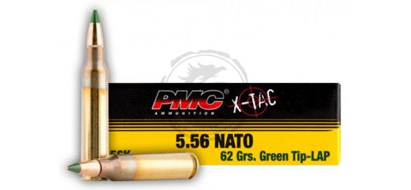 PMC M855 5.56 NATO 62 Gr Green Tip Ammunition Box of 20 » Tenda Canada