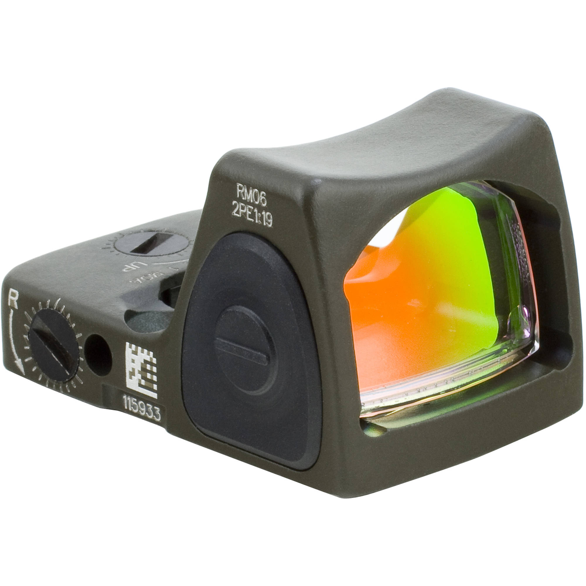 Trijicon RM07 RMR Type 2 Adjustable LED Reflex Sight (6.5 MOA Red Dot ...