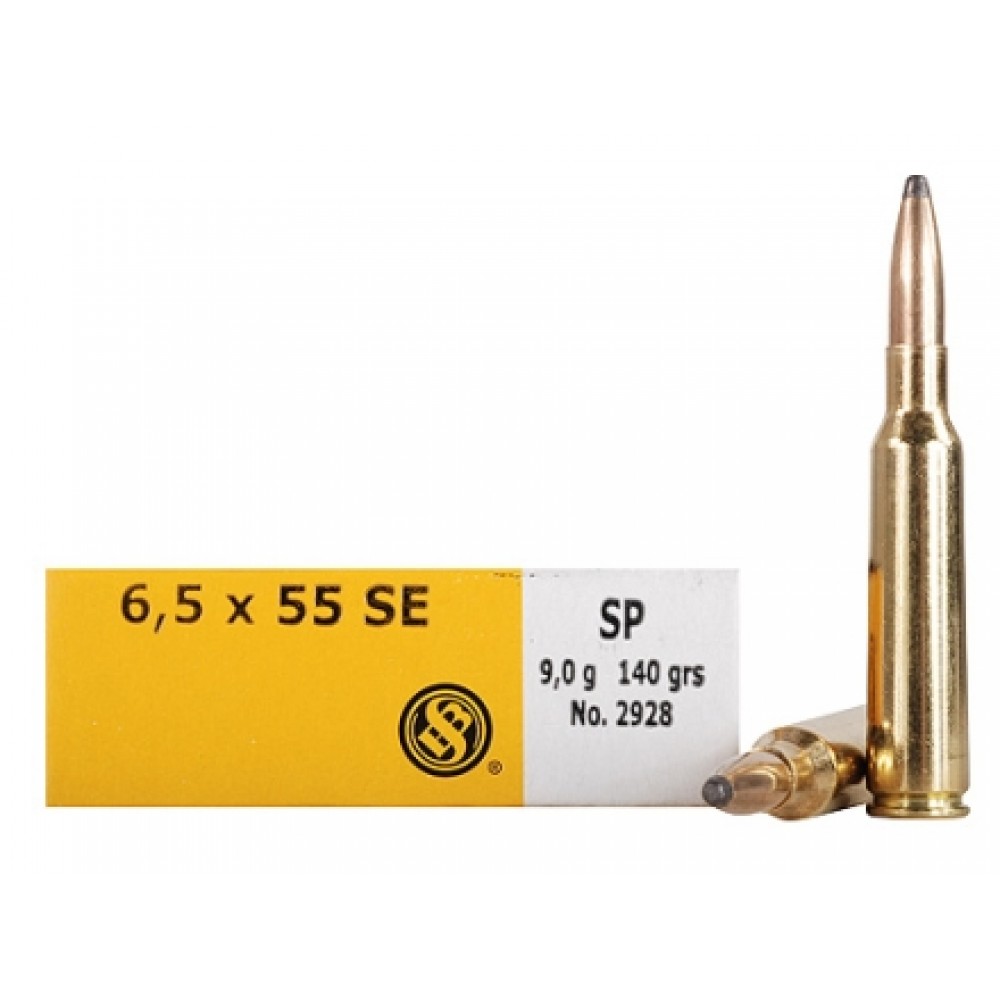 Sellier & Bellot 6.5x55mm SE Swedish Mauser 140 Gr SP Box of 20 » Tenda ...