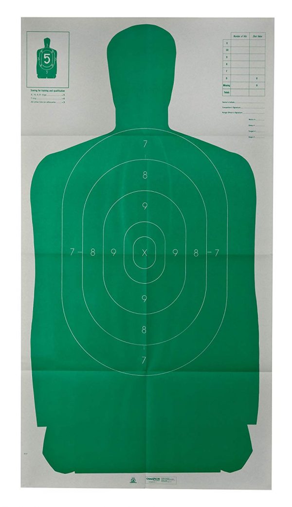 Champion Law Enforcement Targets B27FSA (40735) Pack of 10 » Tenda Canada