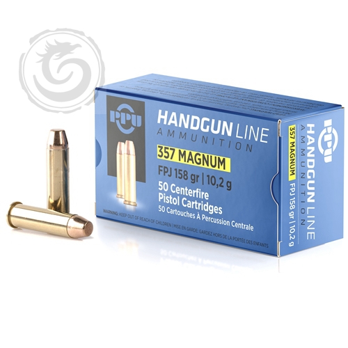 PPU 357 MAGNUM FPJ 158 GRAIN AMMUNITION 50 ROUND BOX, 58% OFF