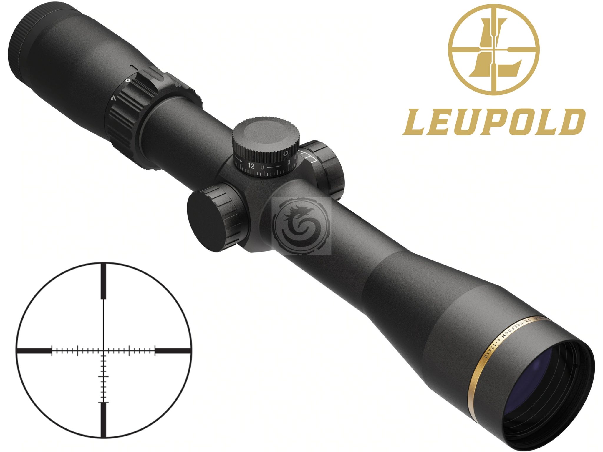 Leupold VX-Freedom 4-12x40 (30mm) CDS Side Focus Tri-MOA Riflescope ...