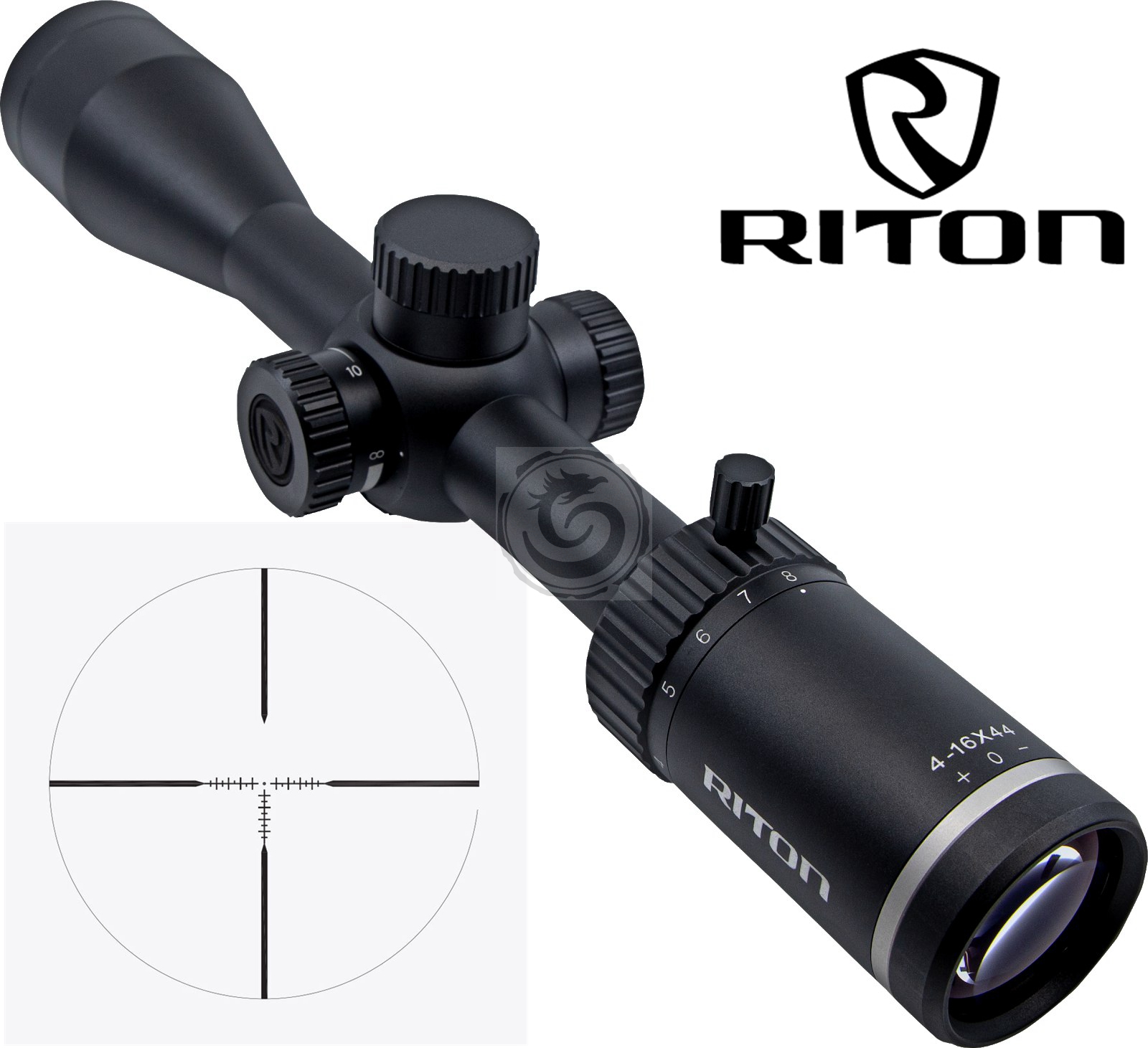 Riton Optics 4-16x44 X1 Primal Riflescope (RUT Reticle) » Tenda Canada
