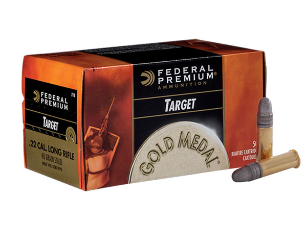 Federal Premium Gold Medal Rimfire 22 LR 40 Gr LRN Brick of 500 » Tenda ...