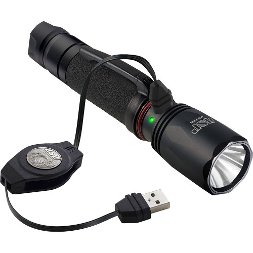 ASP Triad USB LED Rechargeable Flashlight with AC DC and USB chargers ...
