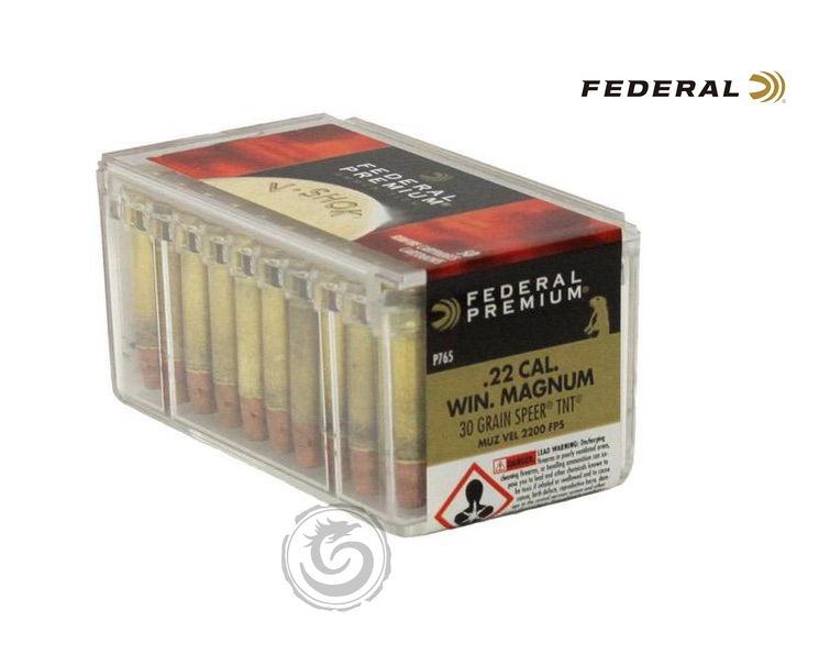 Federal Premium V-Shok 22 WMR 30Gr Speer TNT JHP Box of 50 » Tenda Canada