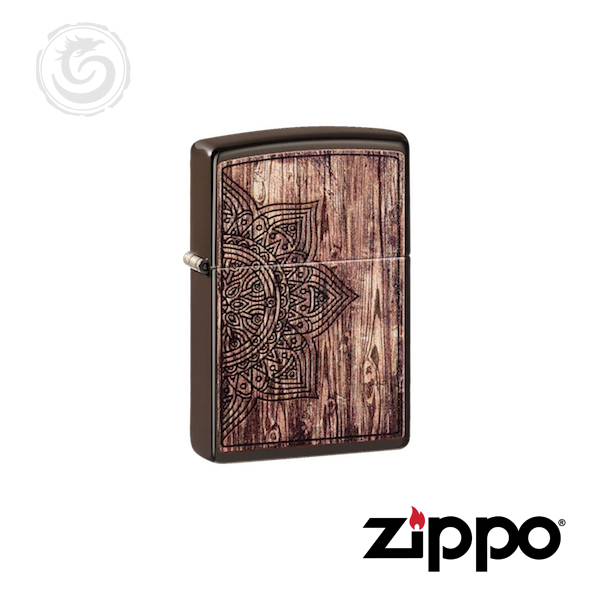 ZIPPO - Wood Mandela Design Brown Matte Finish Lighter - 49184 » Tenda ...