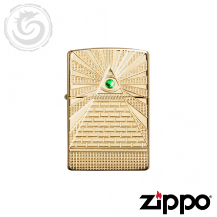 ZIPPO - Eye of Providence Deep Carved Armor High Polish Brass - 49060 ...