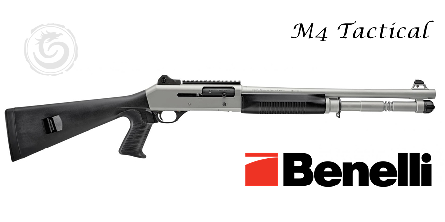 Benelli M4 Tactical Shotgun 12Ga Titanium Cerakote H2O » Tenda Canada