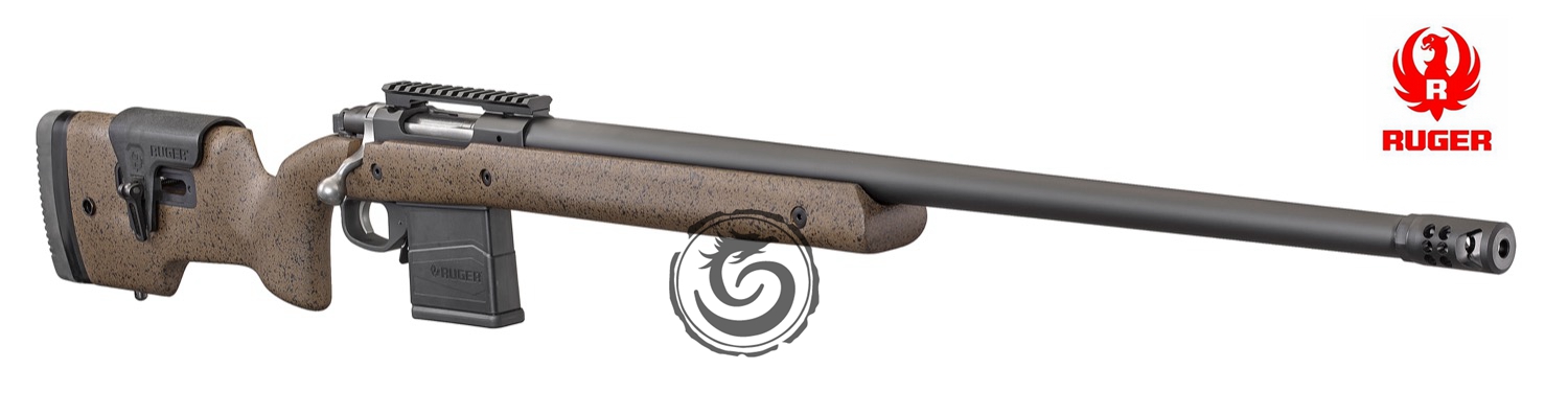 Ruger Hawkeye Long-Range Target 6.5 Creedmoor 26" Brown w/Black ...