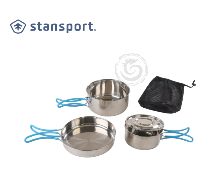 STANSPORT BACKPACKING COOK SET STAINLESS STEEL » Tenda Canada