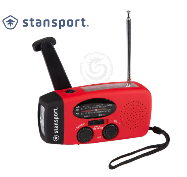 STANSPORT HANDHELD SOLAR/DYNAMO POWERED FLASHLIGHT WITH RADIO » Tenda ...