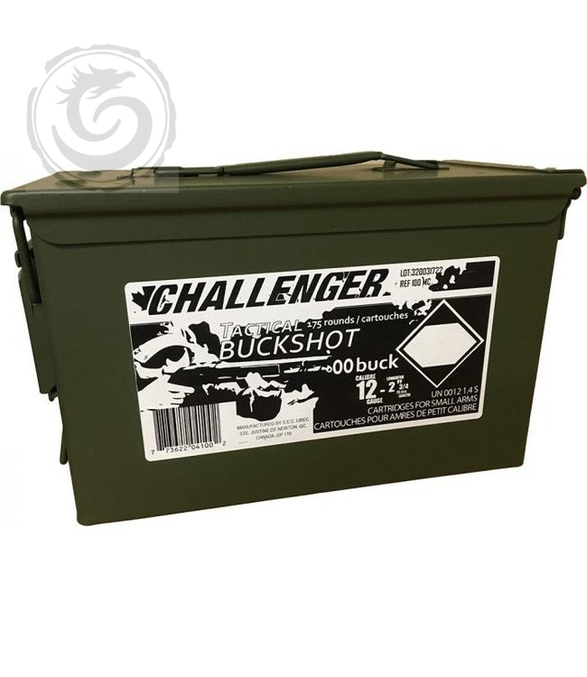 Challenger 12 Ga 00 Buck 2-3/4" Can of 175 » Tenda Canada