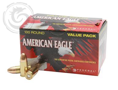 Federal American Eagle 9mm 115 Gr FMJ Value Pack of 1000 » Tenda Canada
