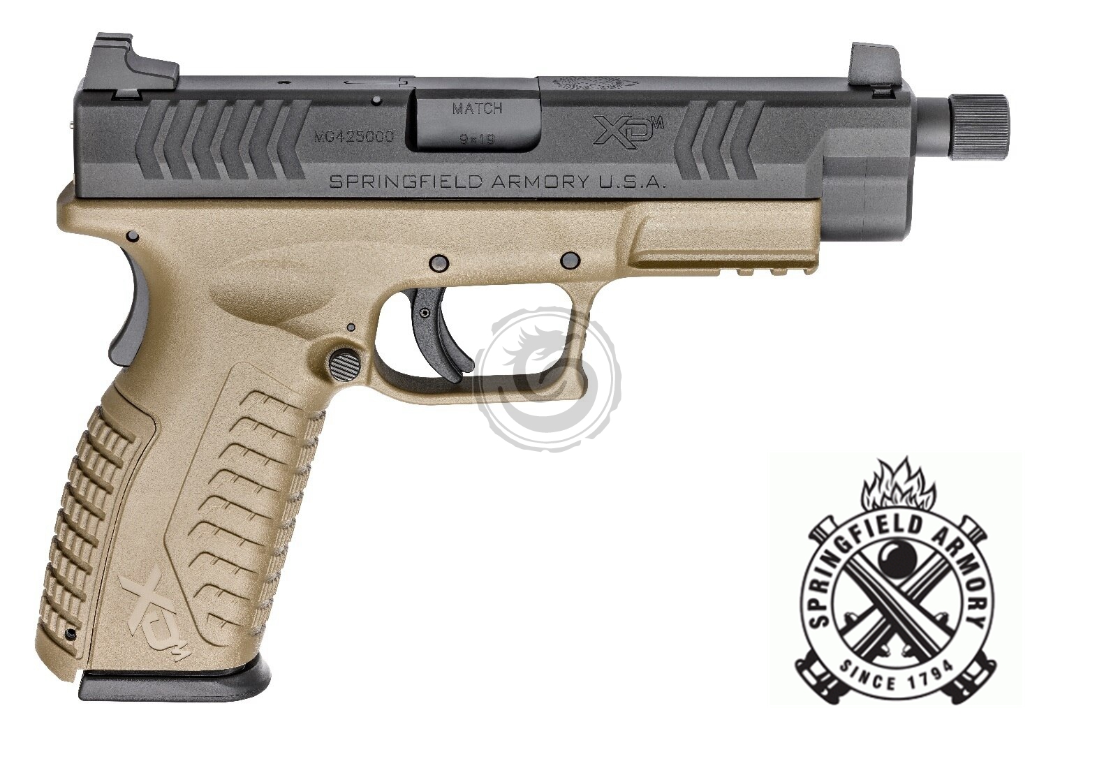 SPRINGFIELD XDM THRDED BRL 9MM 4.5″ FDE PISTOL » Tenda Canada