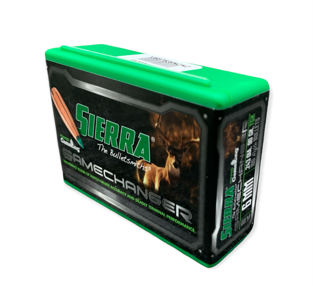 Sierra Tipped GameKing 6mm (.243 Dia.) 100 Gr GameChanger Bullets Box ...