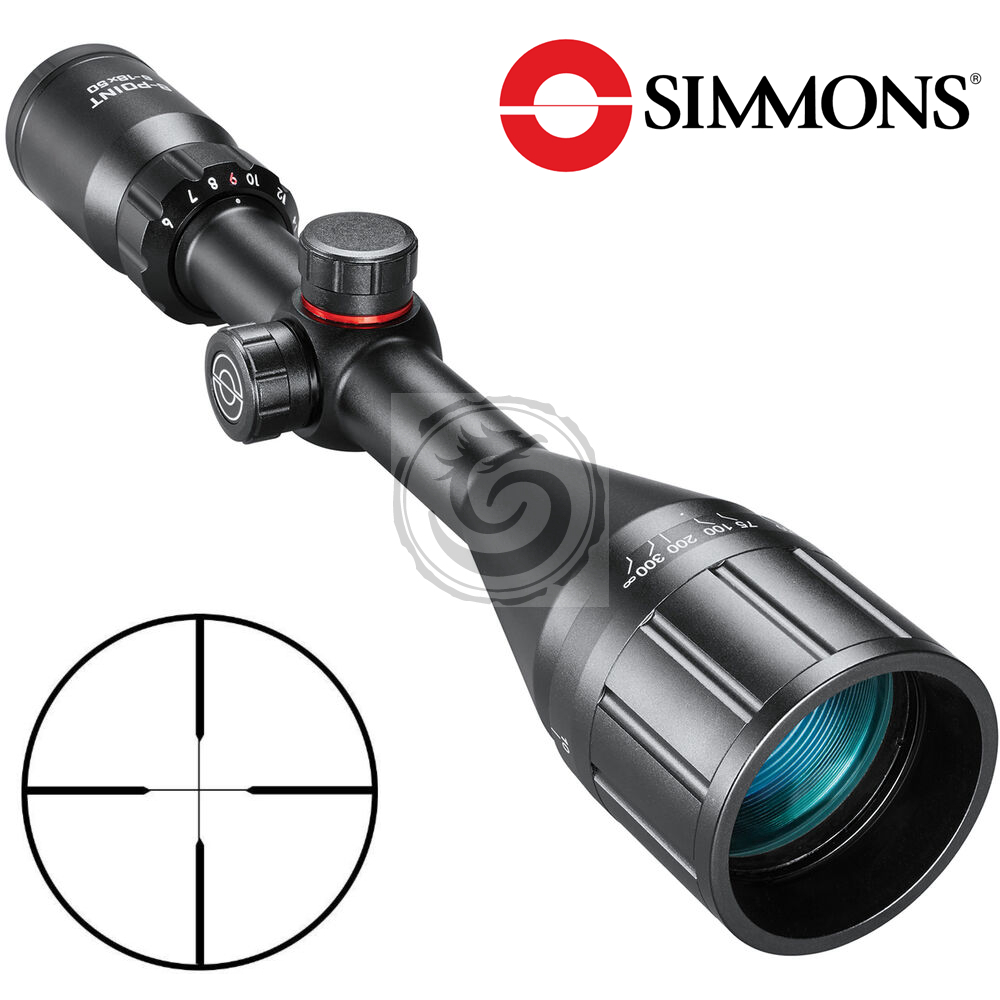 Simmons 4-12x40 8 Point Riflescope (Truplex Reticle, Black) » Tenda Canada