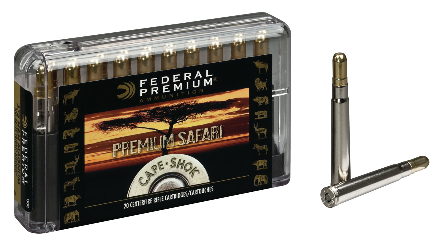 Federal Premium Safari Cape-Shok 375 H&H Mag 300 Gr Trophy Bonded ...