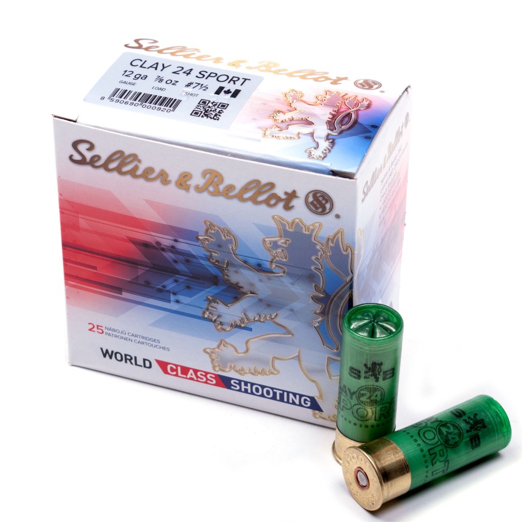Sellier & Bellot 12 Ga Sport Clay Target Load 2-3/4" #7.5 Case of 250 ...