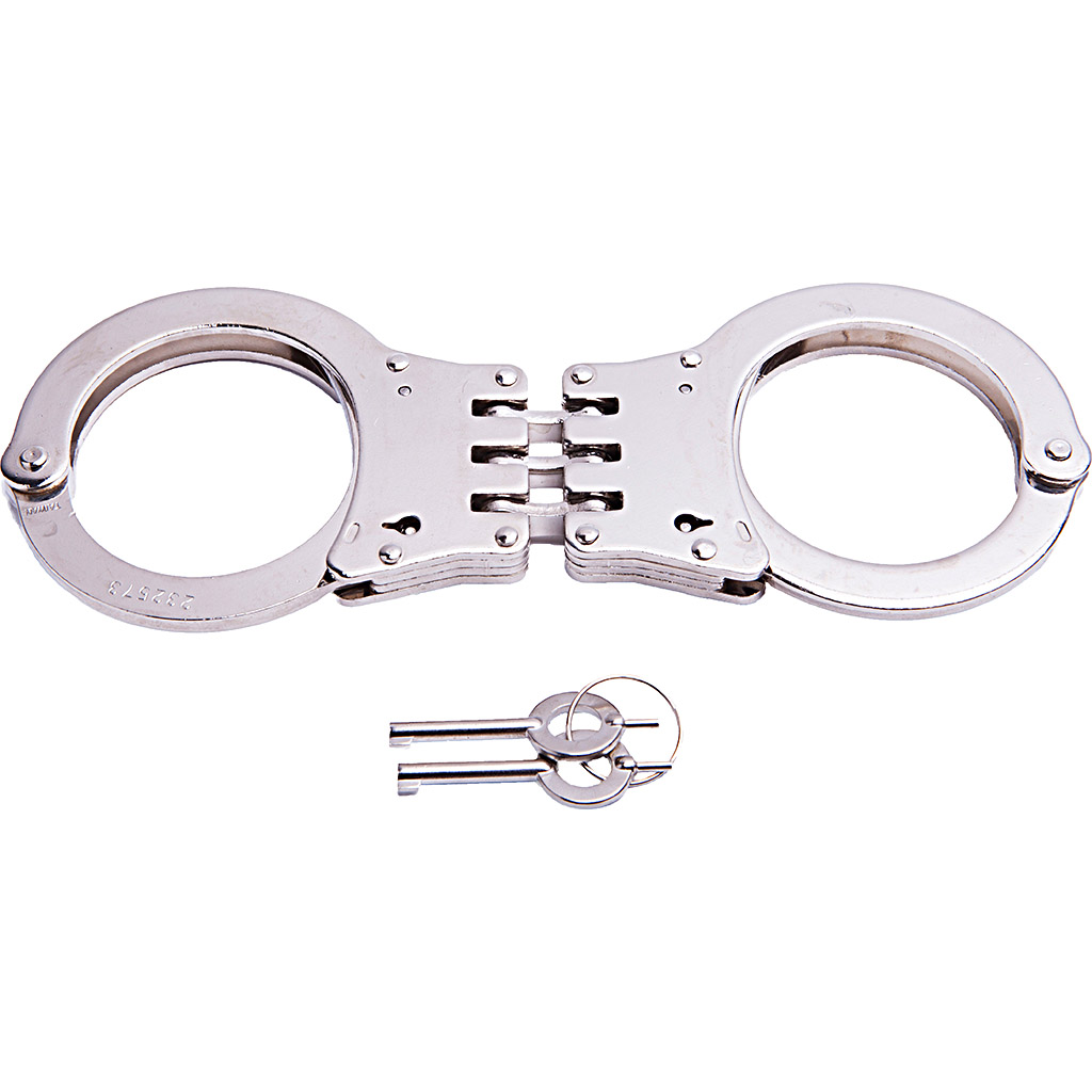 UZI Hinged Double-Lock Stainless Handcuffs | Buy in Canada | Gotenda