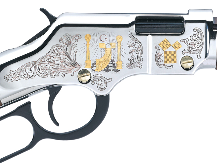 Henry H004MAS Freemasons Tribute Edition 22LR Lever Action Rifle ...