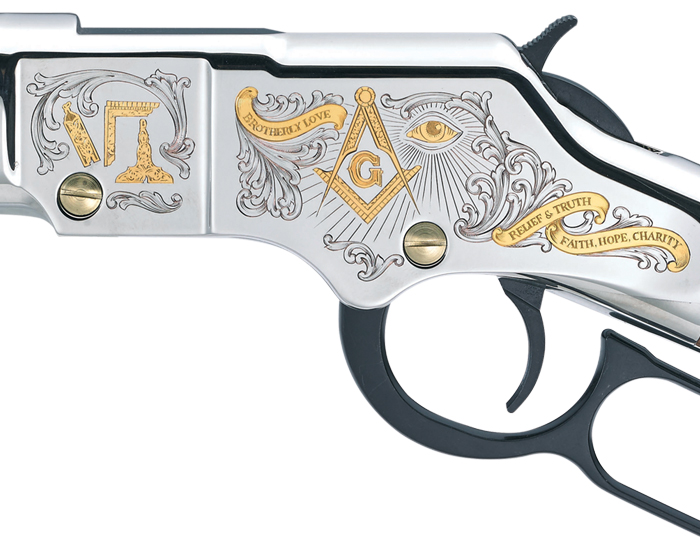 Henry H004MAS Freemasons Tribute Edition 22LR Lever Action Rifle ...