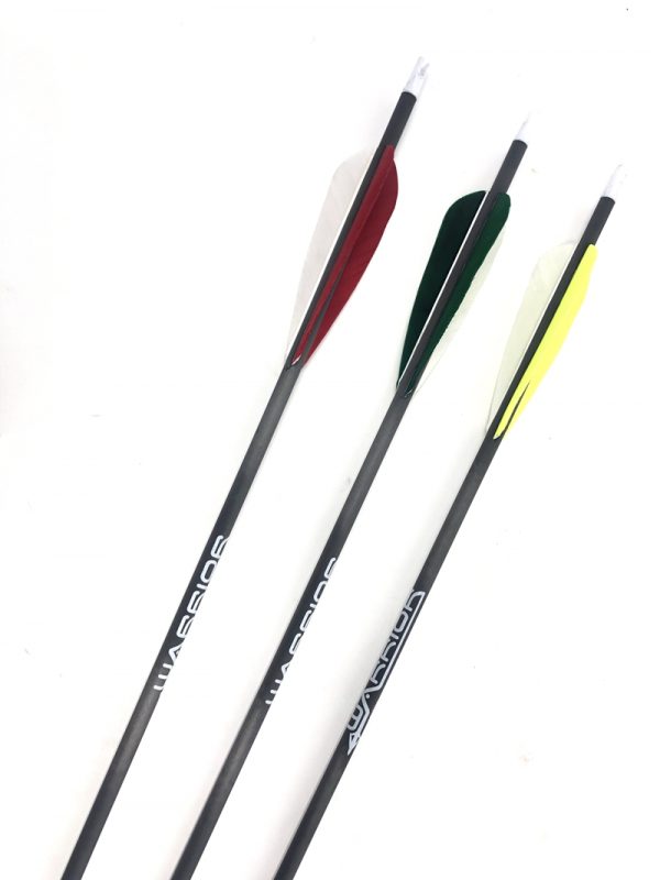 GOLD TIP WARRIOR ARROW 600 4" FEATHERS BLACK PACK OF 4 » Tenda Canada