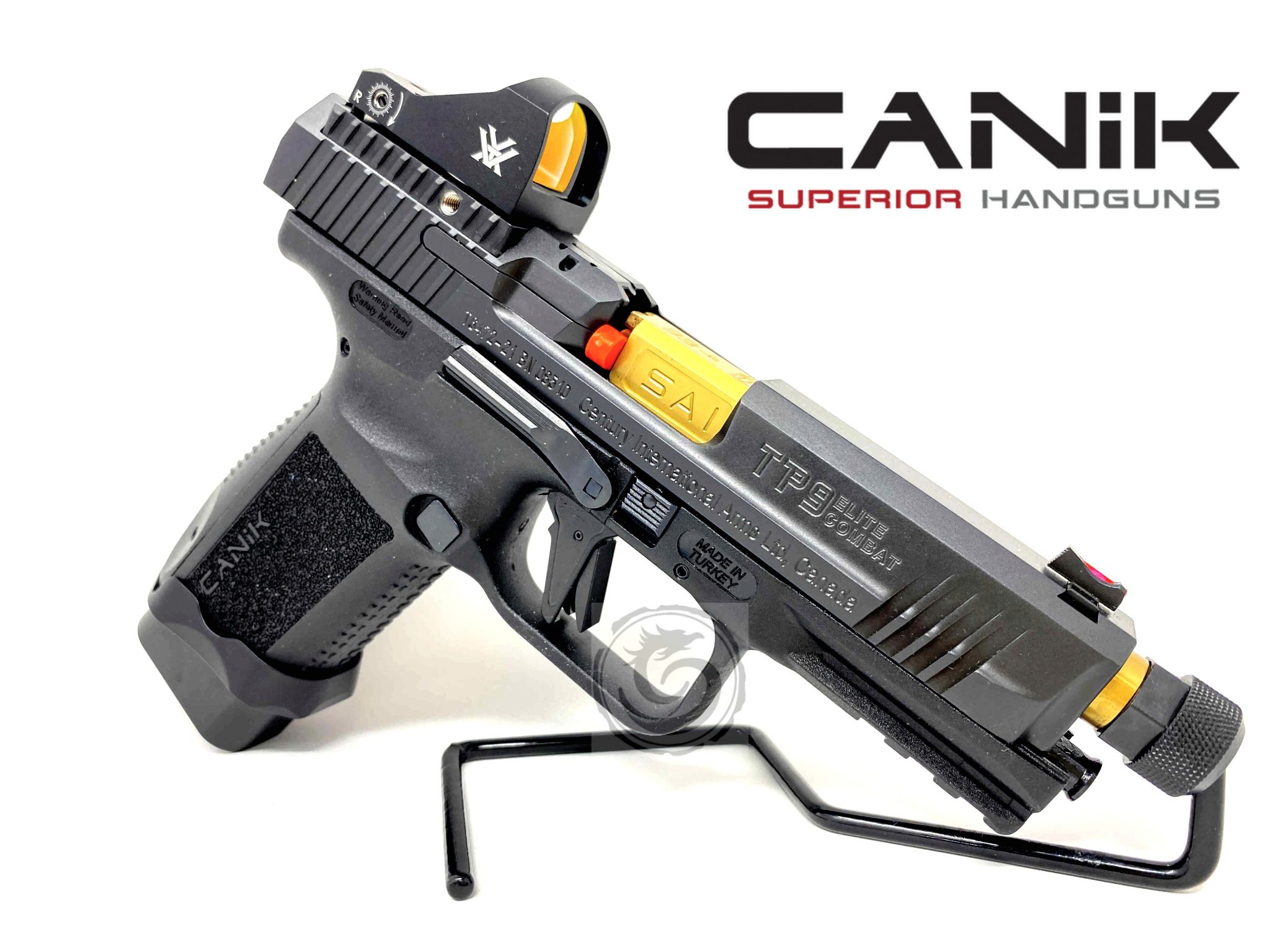 Canik TP9 Elite Combat Executive 9mm 4.73" SAI Barrel W/Vortex Optic ...