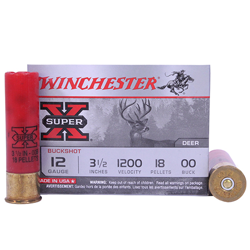 Winchester Super-X 12 Ga 3.5" Buckshot #00 Buck Box of 5 » Tenda Canada