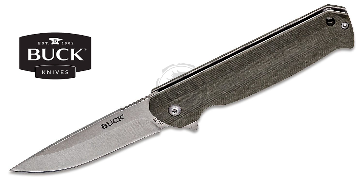 Buck Knives 251 Langford Folding Knife Green, Clam » Tenda Canada