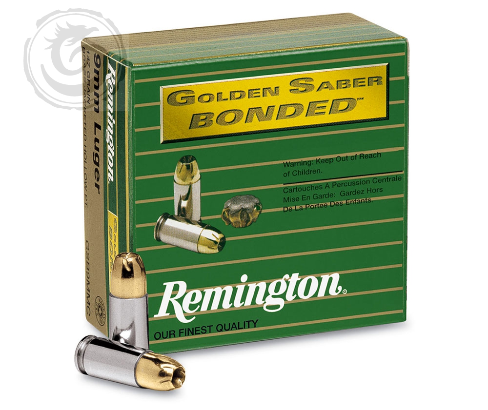 Remington Golden Saber 45 ACP 230 Gr Bonded Brass Jacketed Hollow Point ...