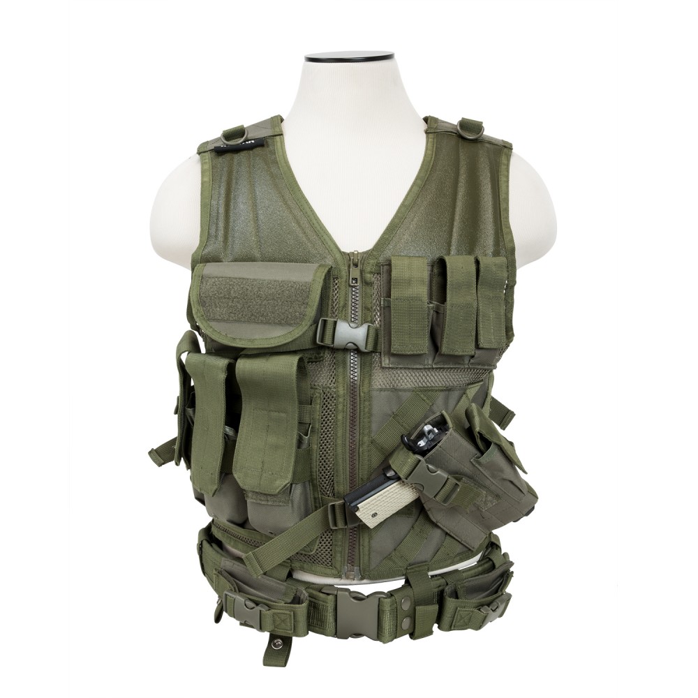 VISM Tactical Vest Green MED-2XL » Tenda Canada