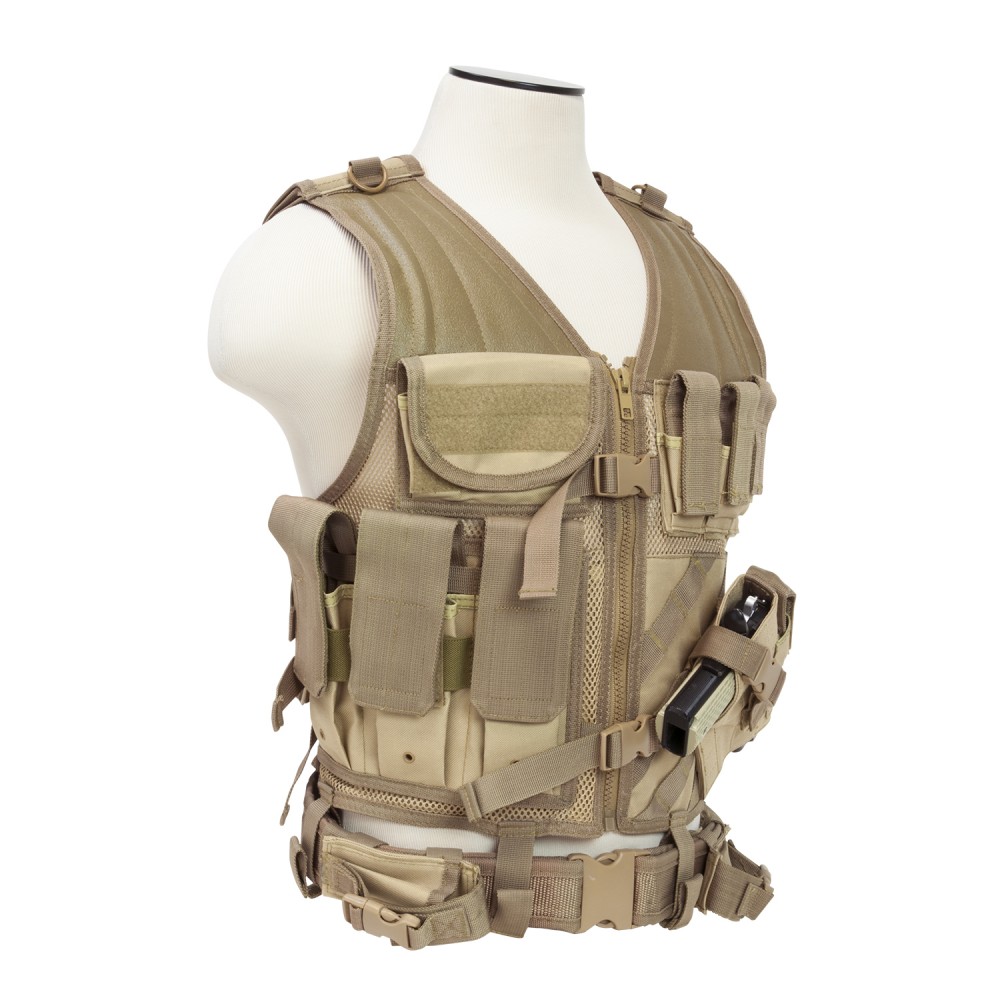 VISM Tactical Vest Tan MED-2XL » Tenda Canada