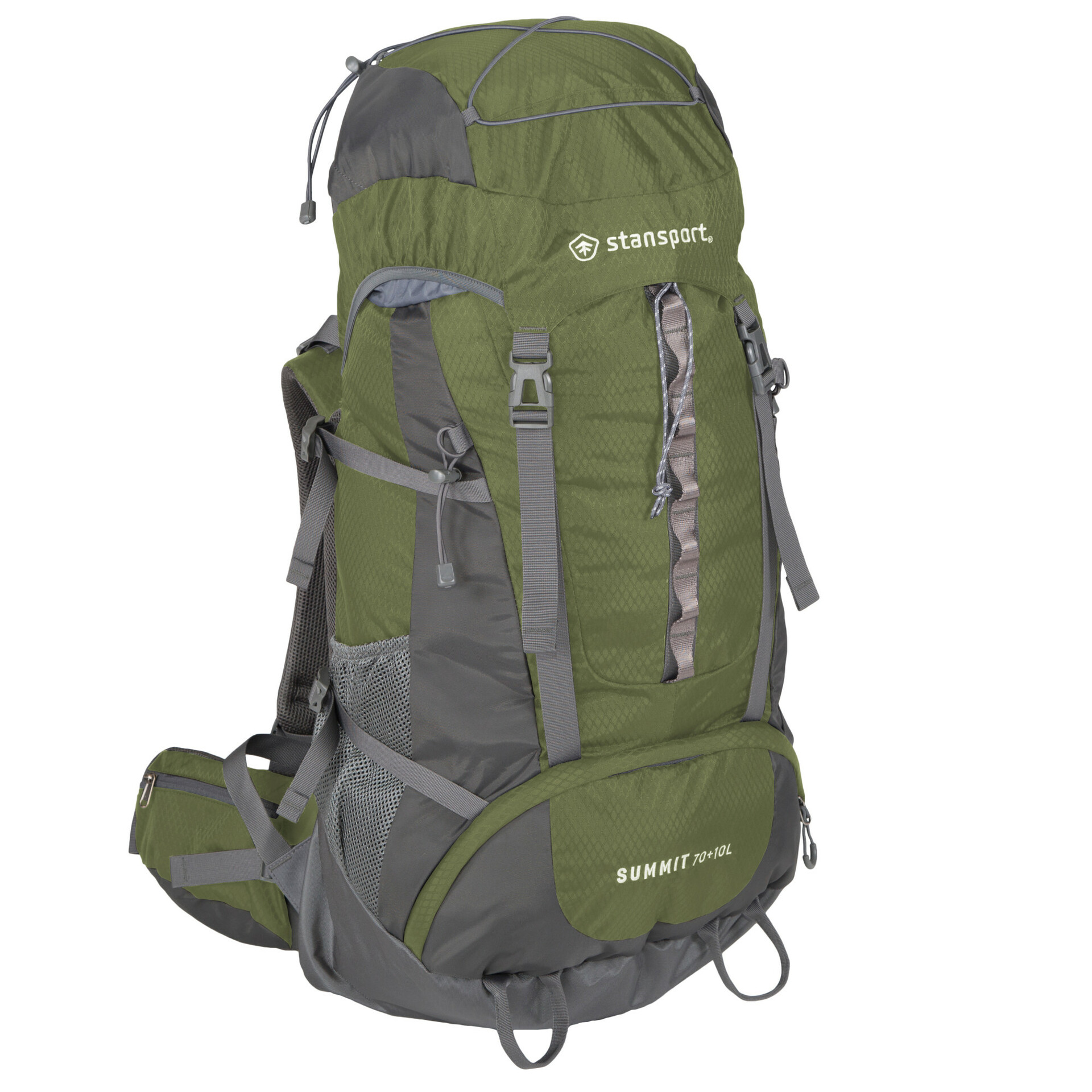 STANSPORT 70 + 10 LITER ADJUSTABLE SUSPENSION FRAME PACK-OLIVE » Tenda ...