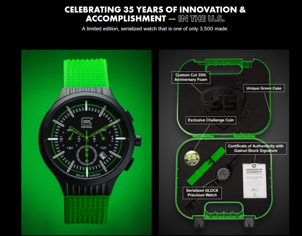 GLOCK Limited Edition 35th Anniversary Watch » Tenda Canada