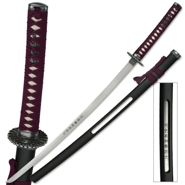 Samurai Sword with Dark Red Handle » Tenda Canada