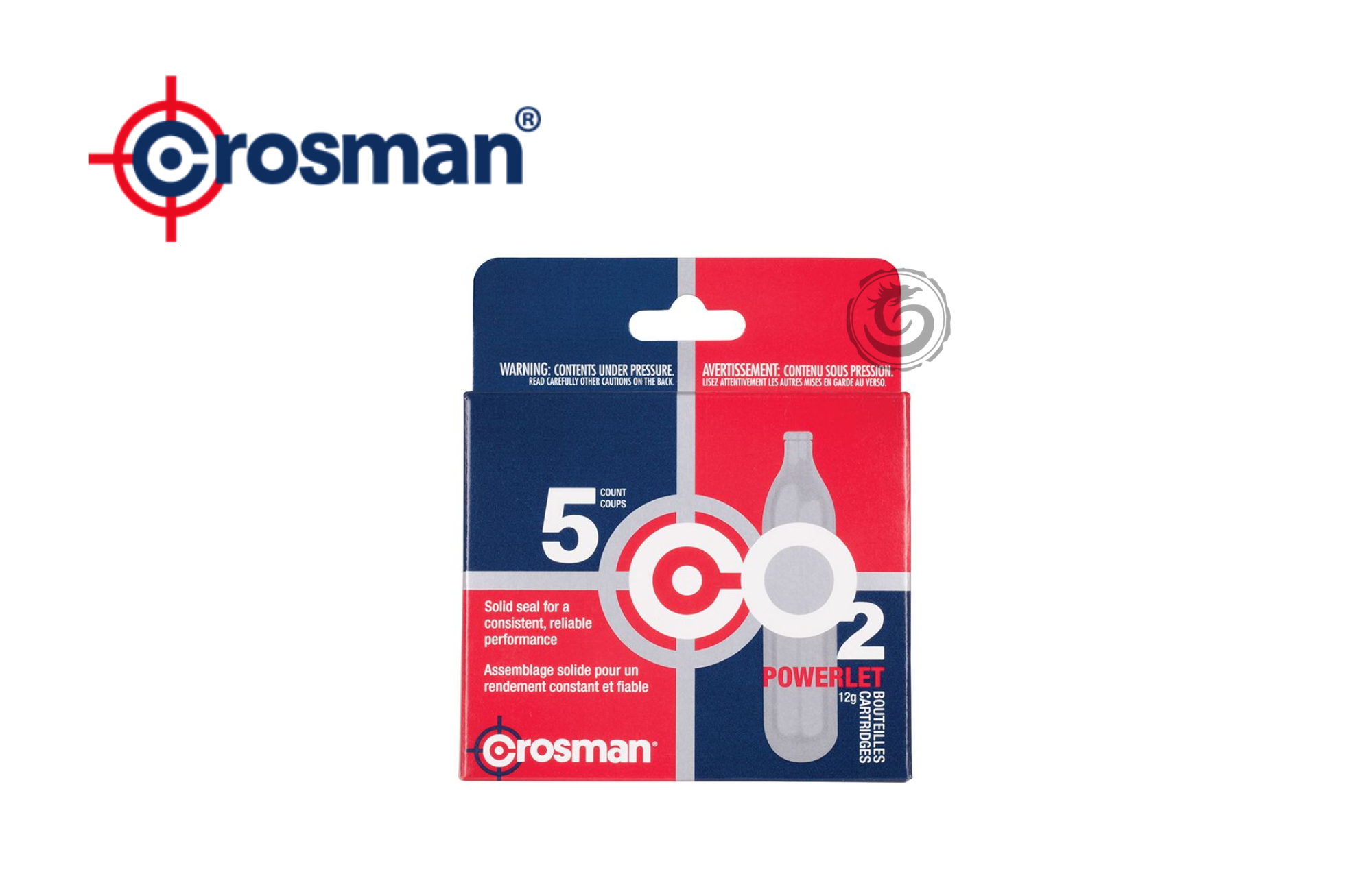 Crosman Powerlet 12g CO2 Cartridges, Pack of 5 » Tenda Canada