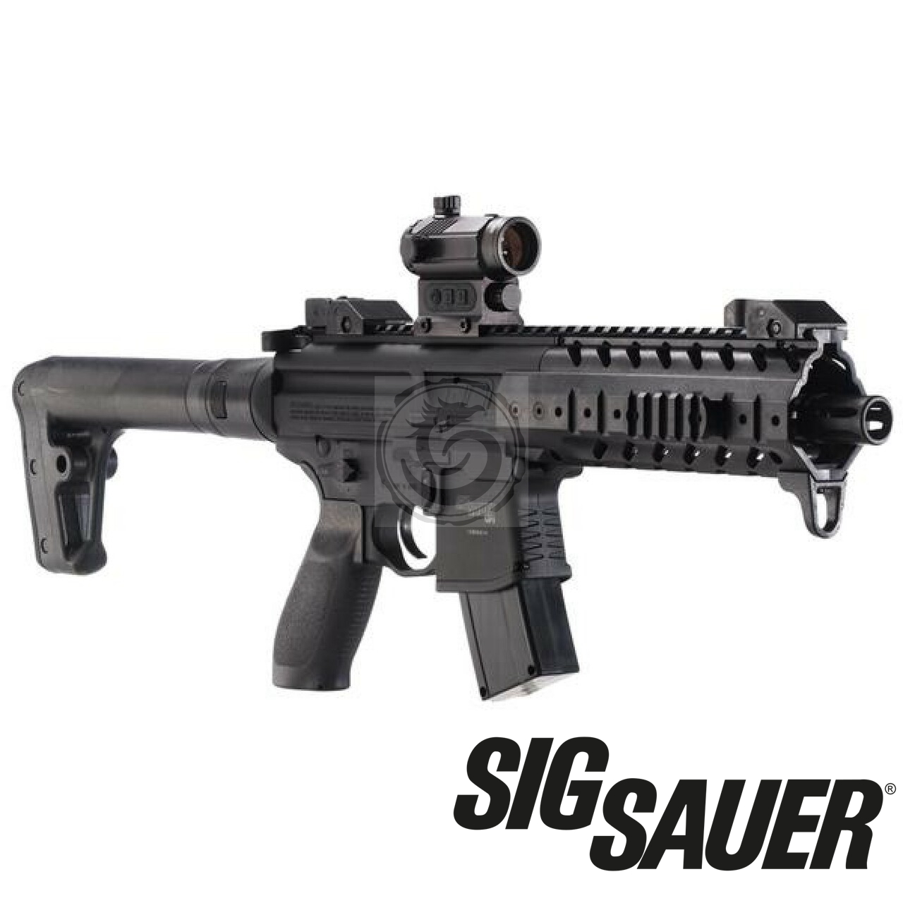 SIG SAUER MPX ASP CO2 Semi Auto Air Rifle .177 Caliber 30 Rounds-Black ...