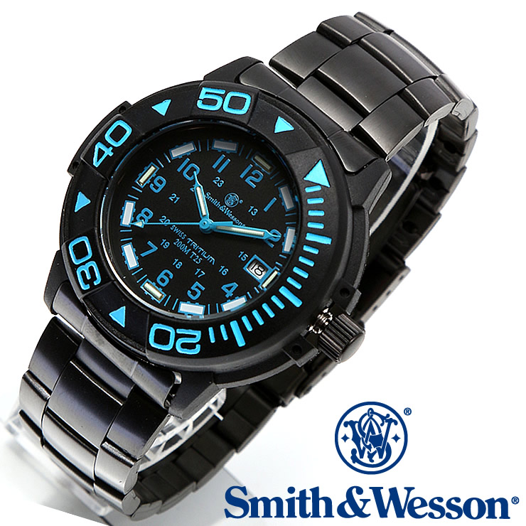 Smith & Wesson Diver Tritium Watch-Interchangeable Stainless-steel ...