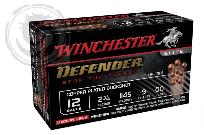 Winchester Defender 12Ga 2-3/4" 00 Buckshot Box of 10 » Tenda Canada
