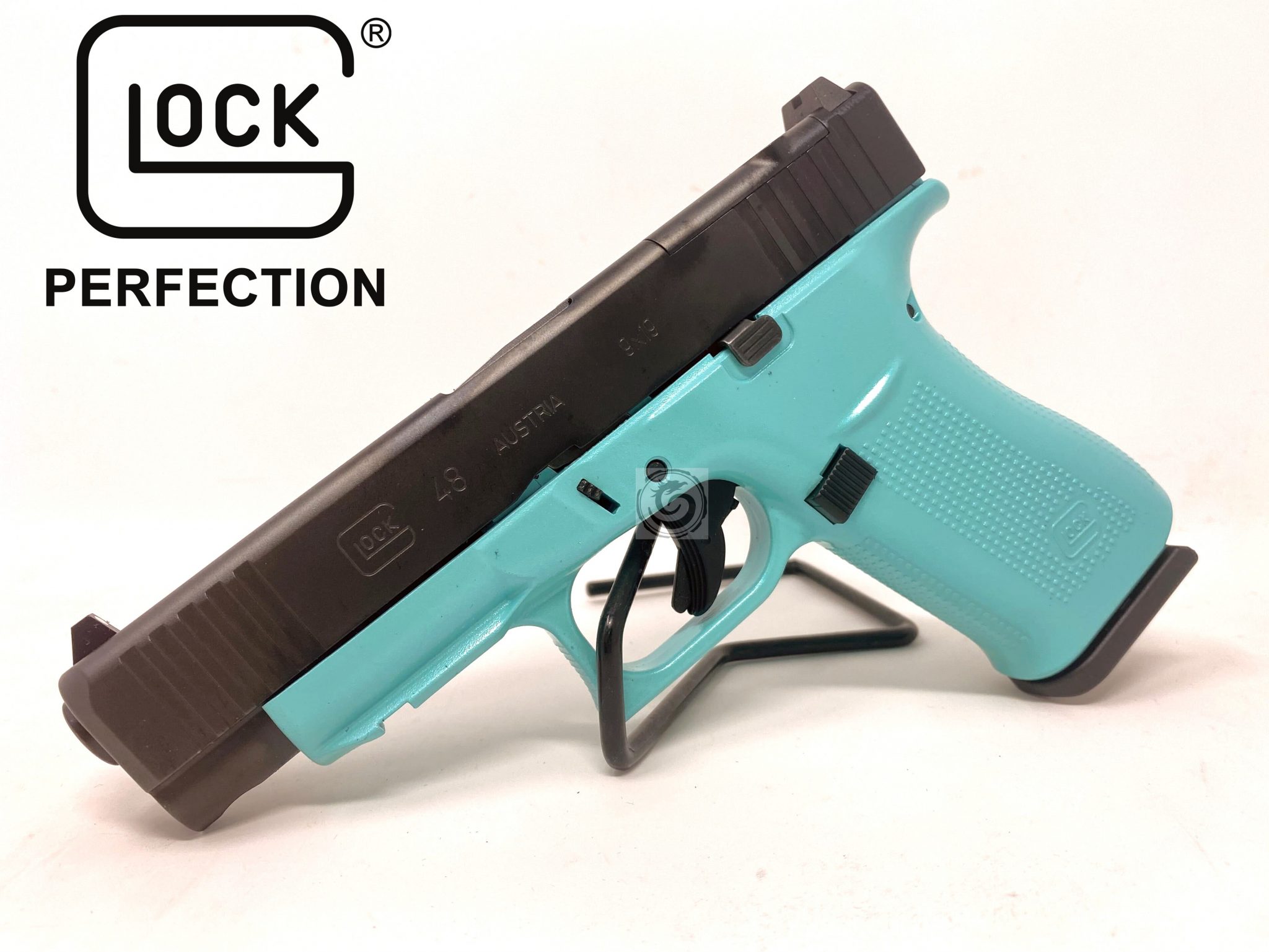 Glock 48 MOS Single Stack 9mm Pistol Optic Ready-Tiffany Blue » Tenda ...
