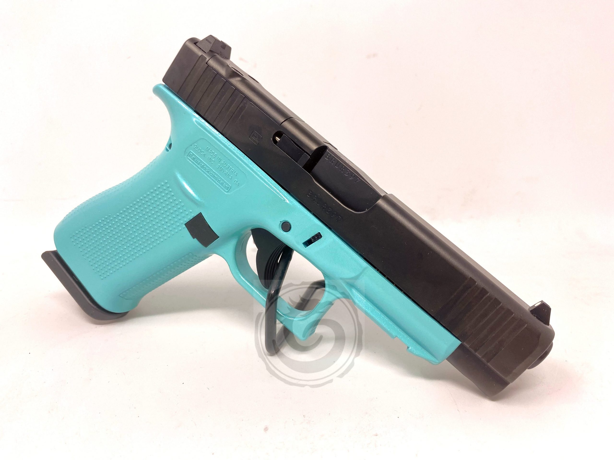 Glock 48 MOS Single Stack 9mm Pistol Optic Ready-Tiffany Blue » Tenda ...