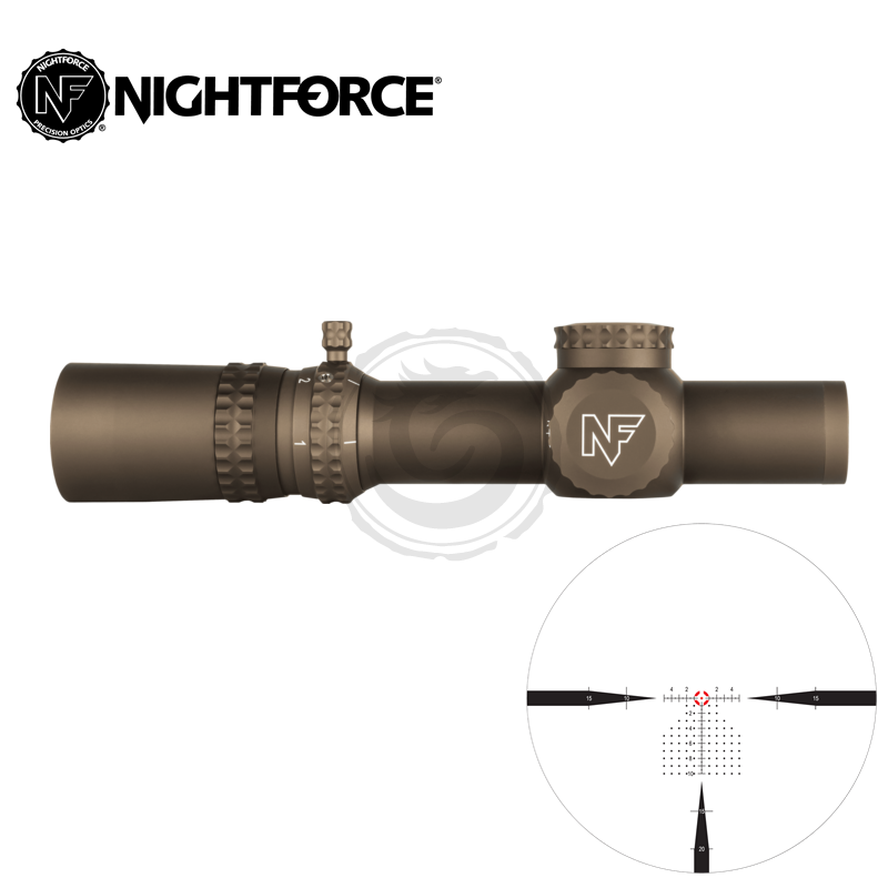 Nightforce ATACR 1-8X24mm F1 .1 MRAD NVD PTL FC-DMX Dark Earth ...