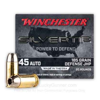 Winchester 45 ACP Silvertip 185 Gr JHP Box of 20 » Tenda Canada