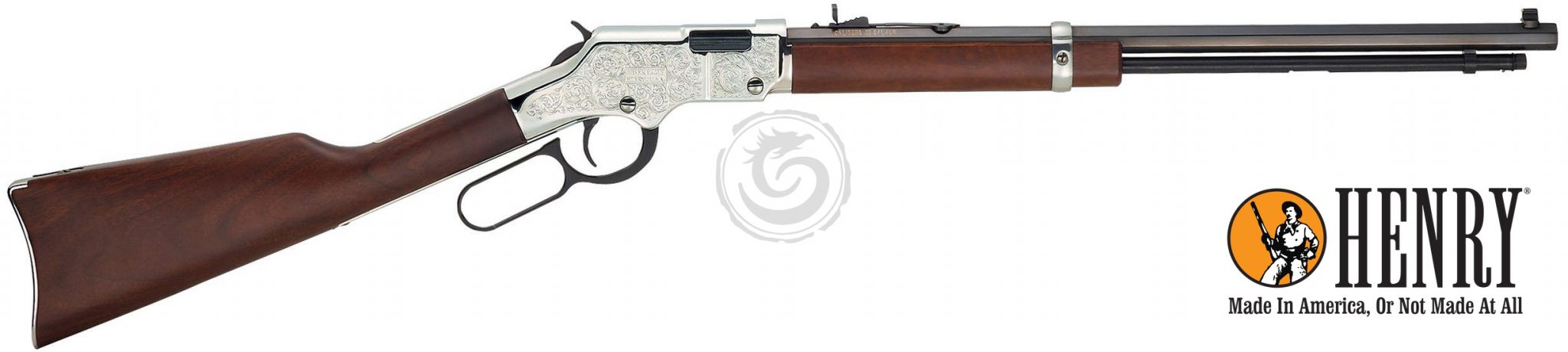 Henry Silver Eagle 22 LR 20" Nickel Plated American Walnut Right Hand ...