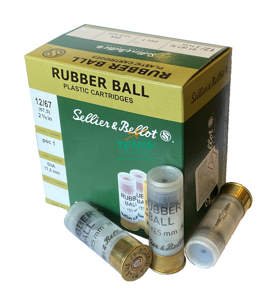 Sellier & Bellot 12Ga Rubber Ball 2-3/4" #1 Box of 25 » Tenda Canada