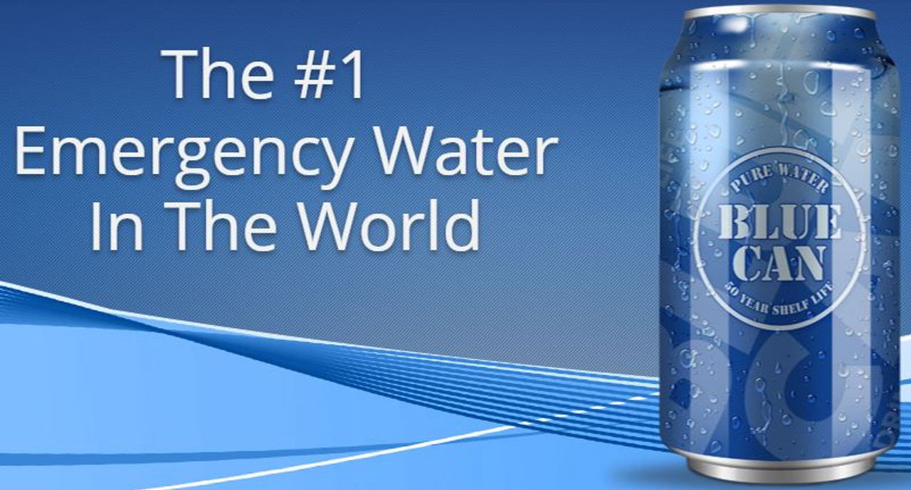 Blue Can Long Term Emergency Drinking Water -Pack of 24 » Tenda Canada