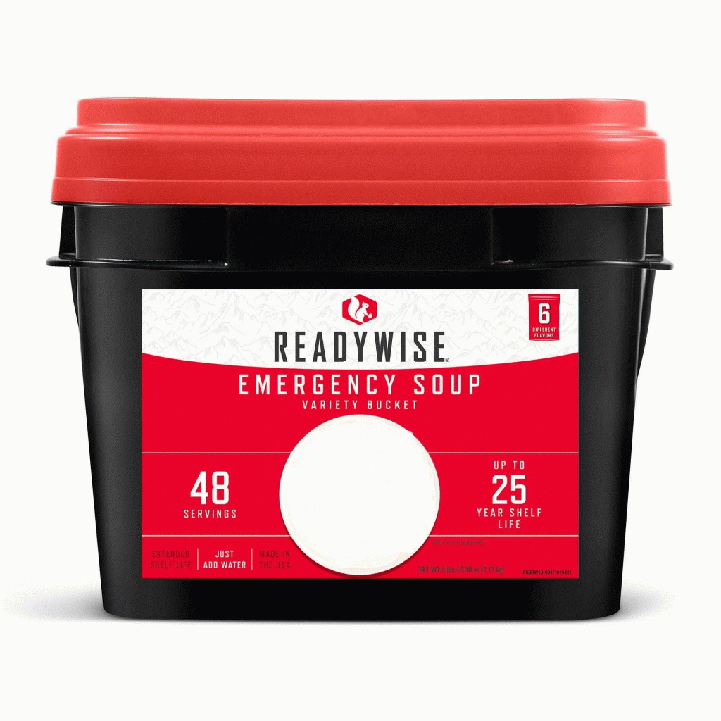 Readywise Emergency Soup Grab and Go Bucket 48 Serving » Tenda Canada